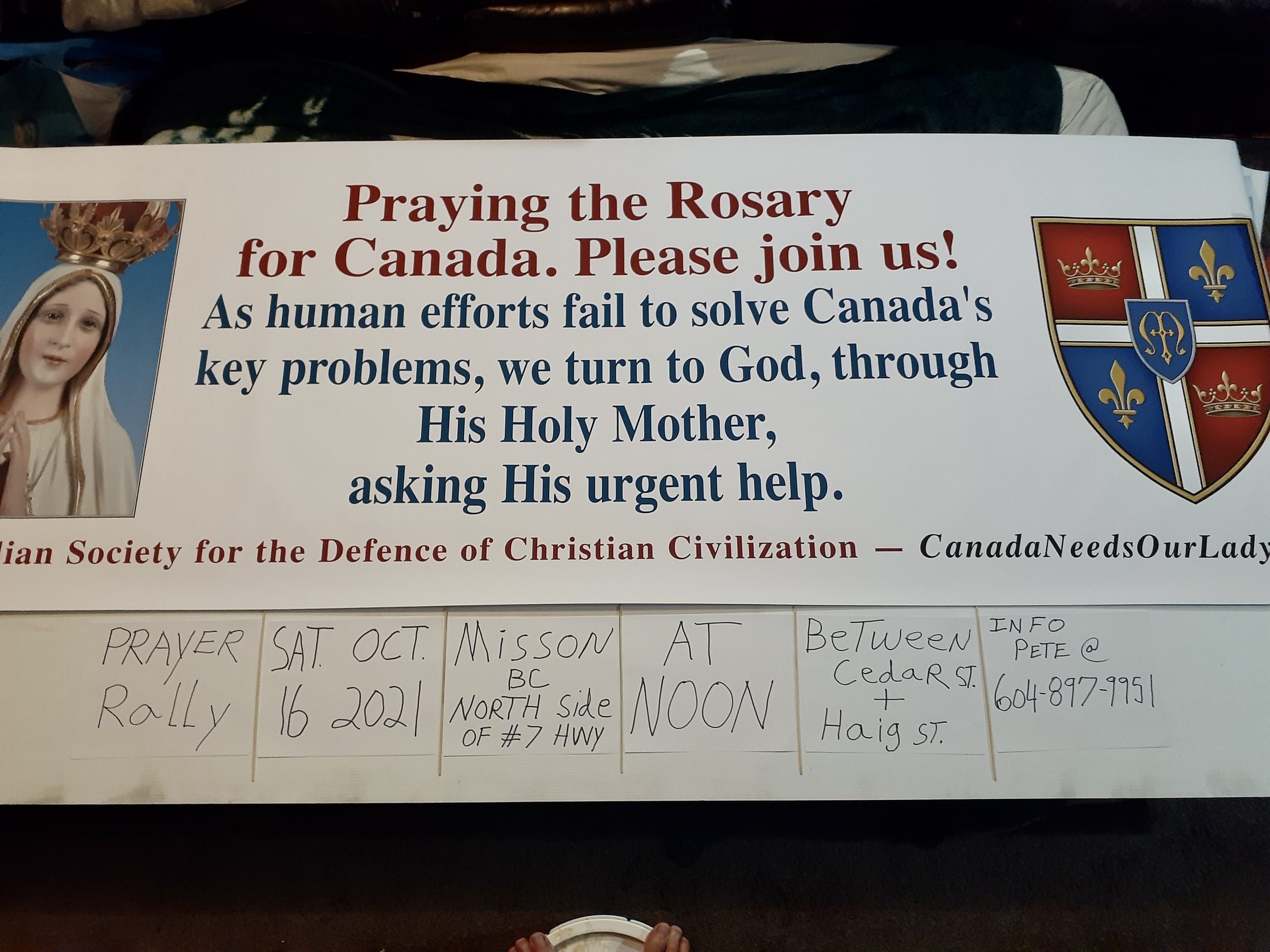 Prayer Rally - St. Joseph Parish Mission BC